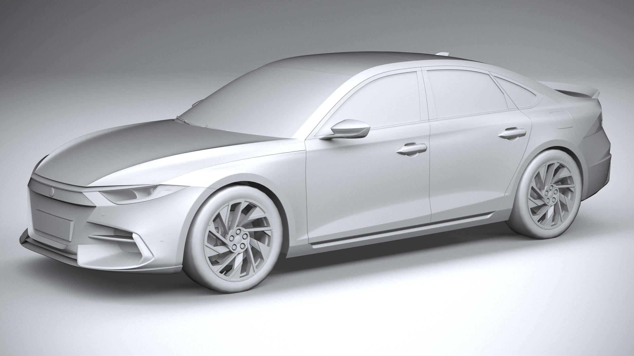 Generic Sedan V1 2022 Low Poly - 3D Model by SQUIR