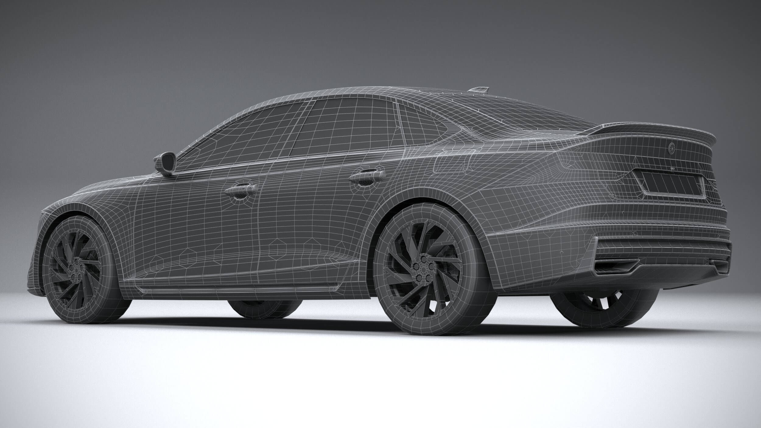 Generic Sedan V1 2022 Low Poly - 3D Model by SQUIR