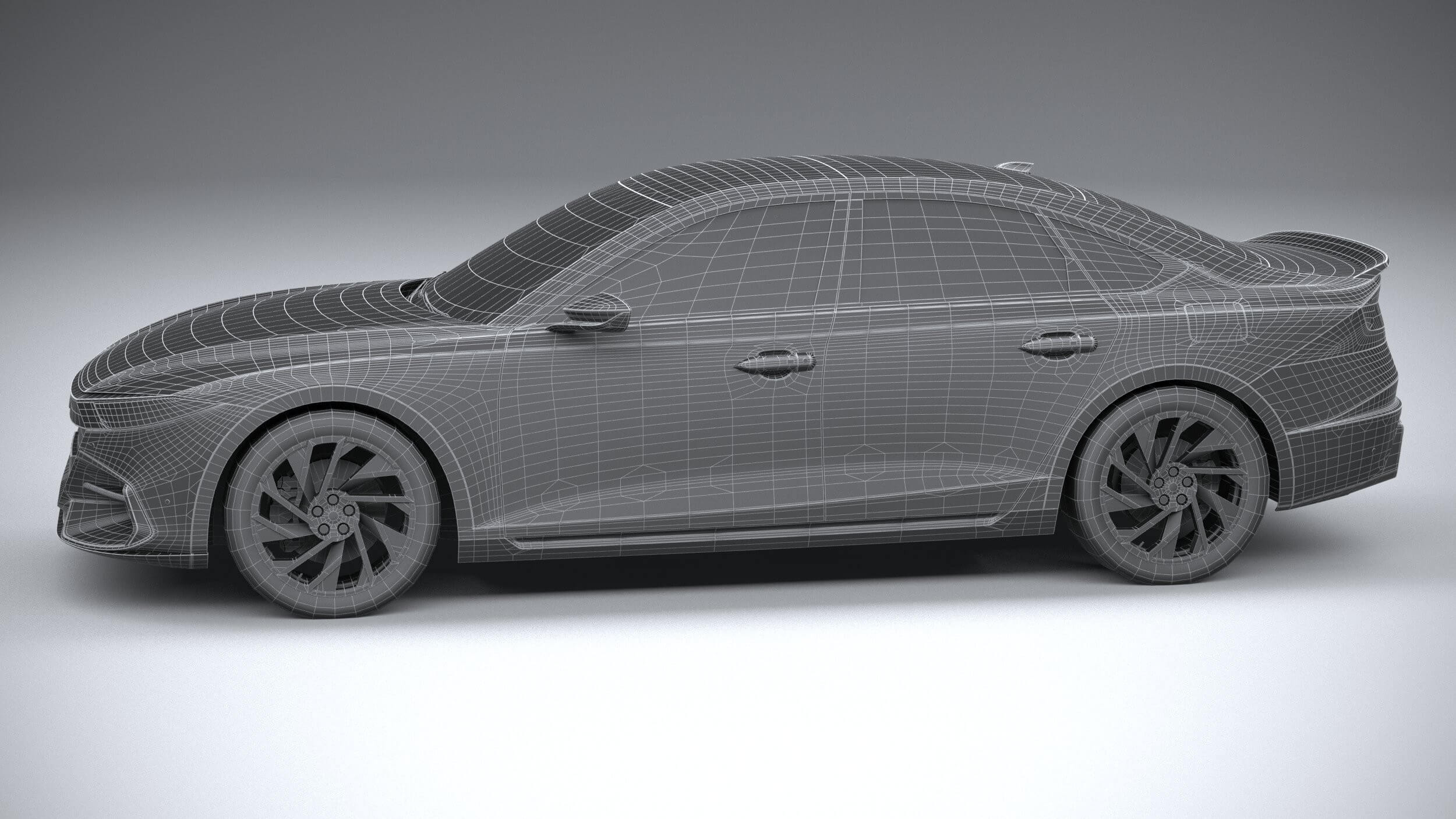 Generic Sedan V1 2022 Low Poly - 3D Model by SQUIR