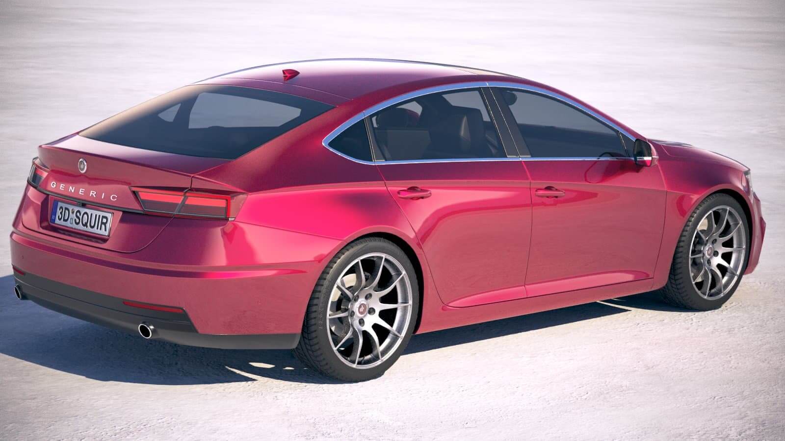 Generic Sedan V2 2018 - 3D Model by SQUIR