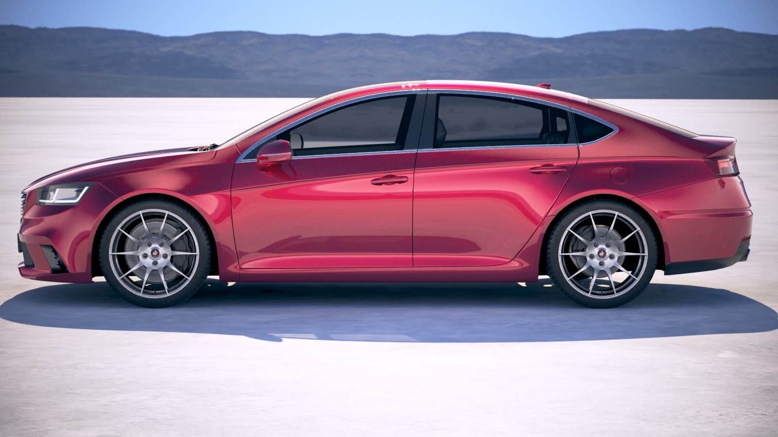 Generic Sedan V2 2018 - 3D Model by SQUIR