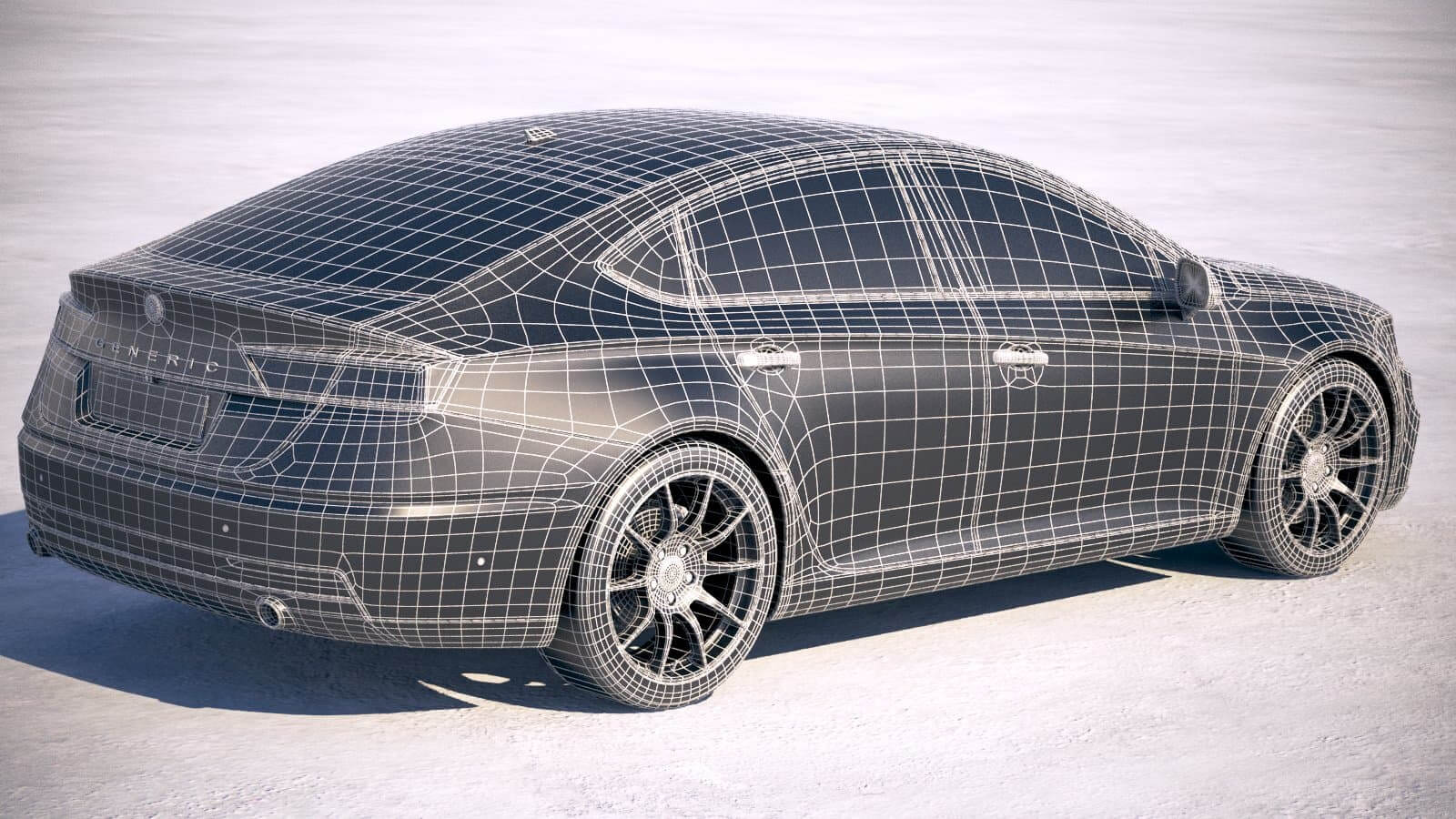 Generic Sedan V2 2018 - 3D Model by SQUIR