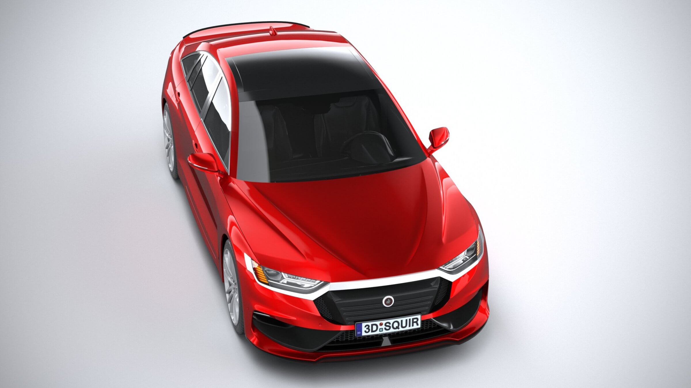 Generic Sedan V2 2020 Low Poly - 3D Model by SQUIR