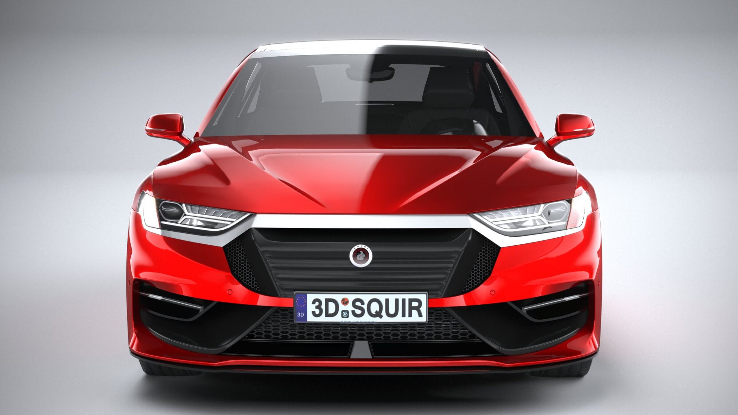 Generic Sedan V2 2020 Low Poly - 3D Model by SQUIR