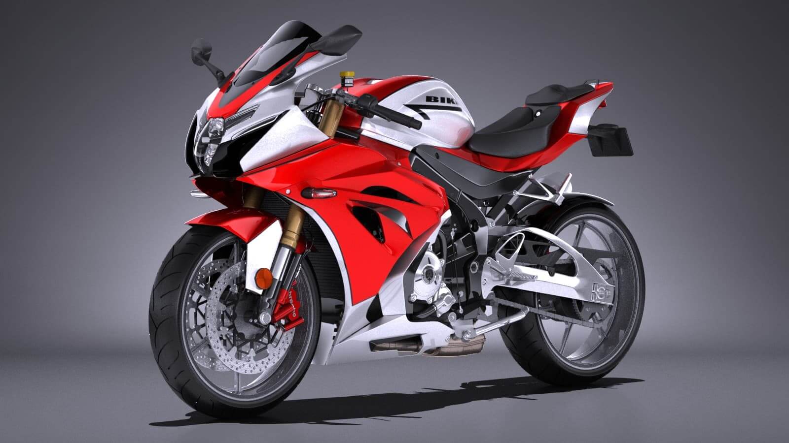 Generic Sport Bike 2017 - 3D Model by SQUIR