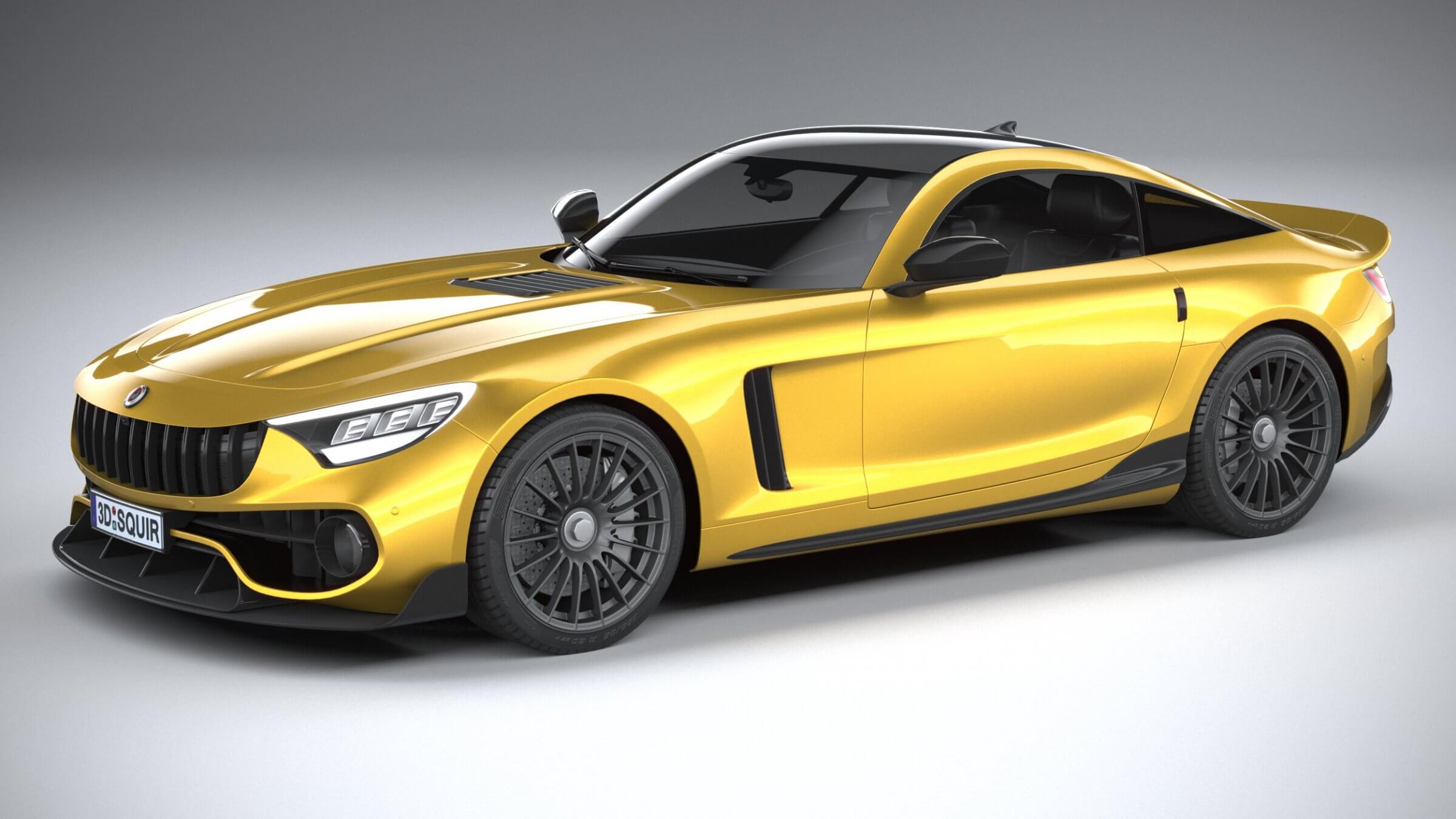 Generic Sport Car 2021 - 3D Model by SQUIR