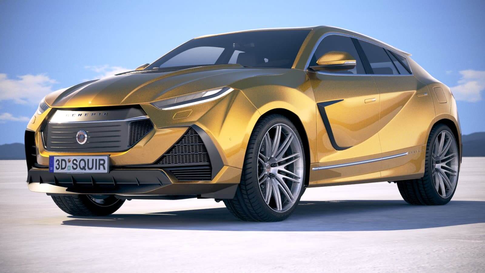 Generic Sport SUV Coupe 2019 - 3D Model by SQUIR