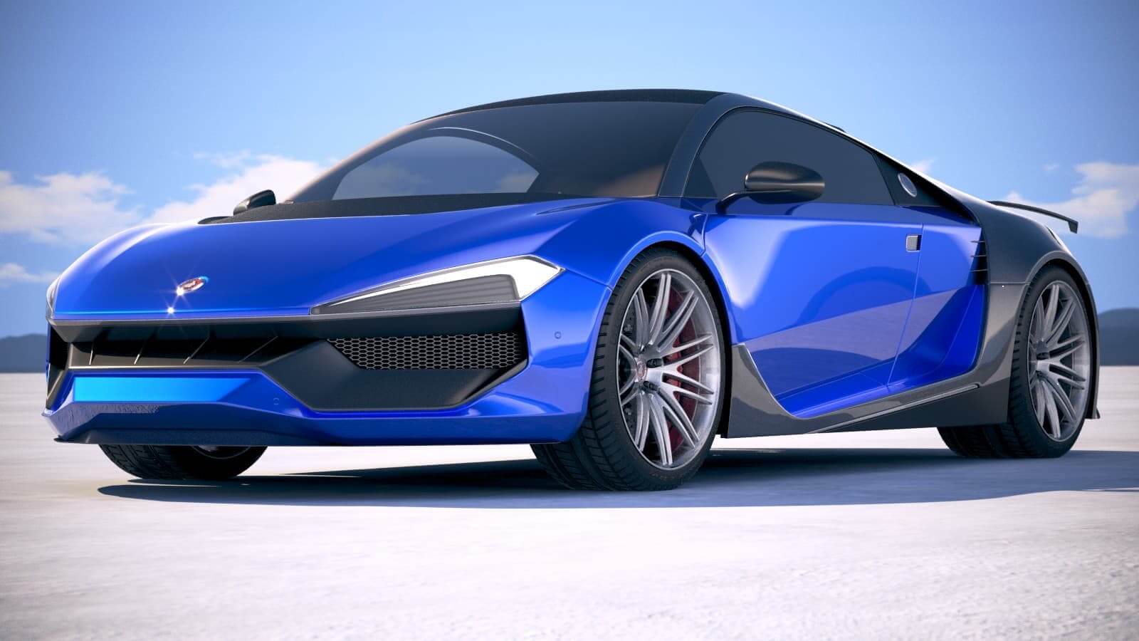 Generic Supercar 2018 - 3D Model by SQUIR