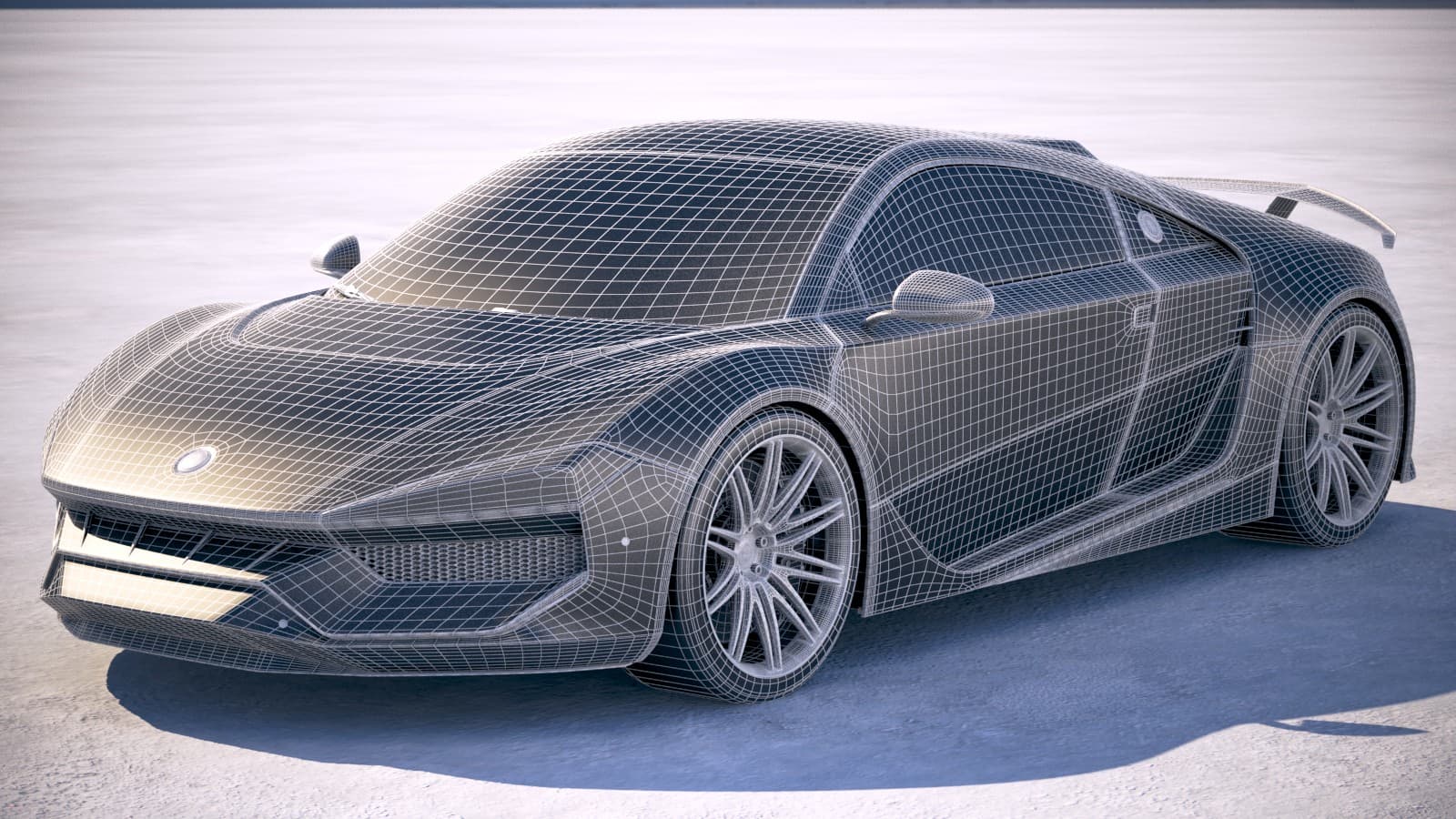 Generic Supercar 2018 - 3D Model by SQUIR