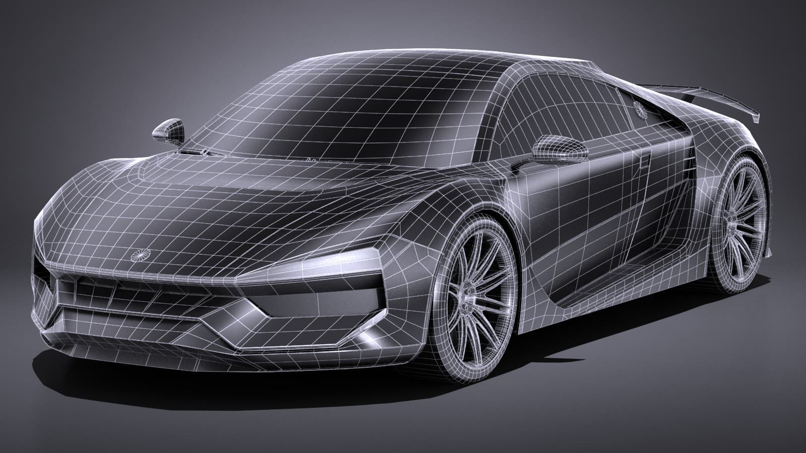 Generic Supercar 2018 - 3D Model by SQUIR