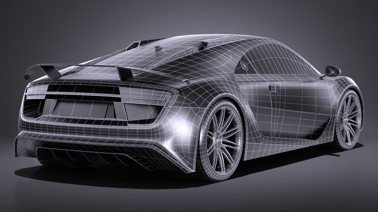 Generic Supercar 2018 - 3D Model by SQUIR