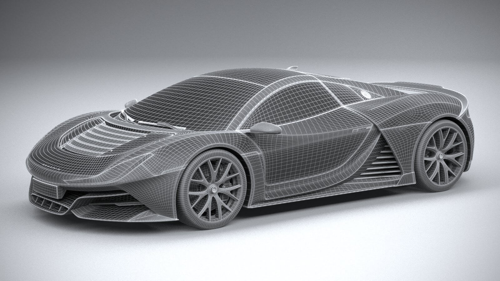 Generic Supercar 2020 - 3D Model by SQUIR