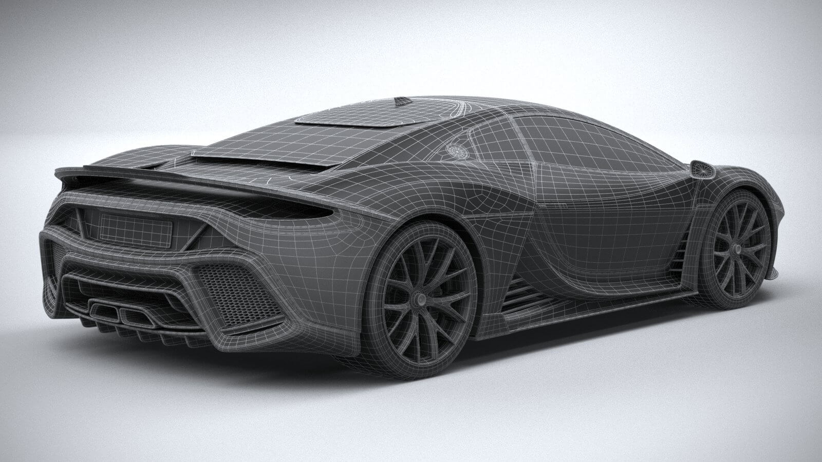 Generic Supercar 2020 - 3D Model by SQUIR