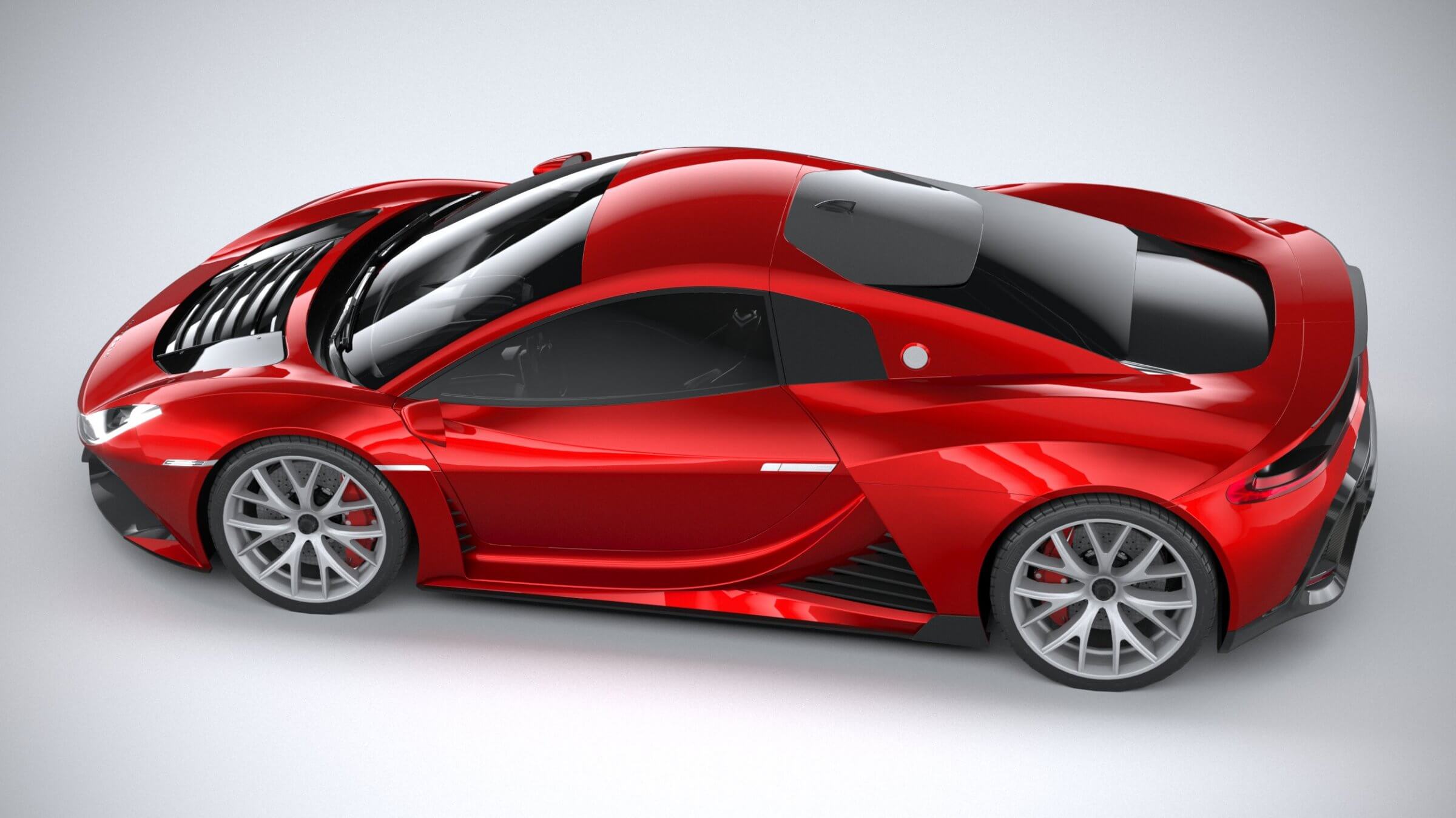 Generic Supercar V1 2020 Low Poly - 3D Model by SQUIR