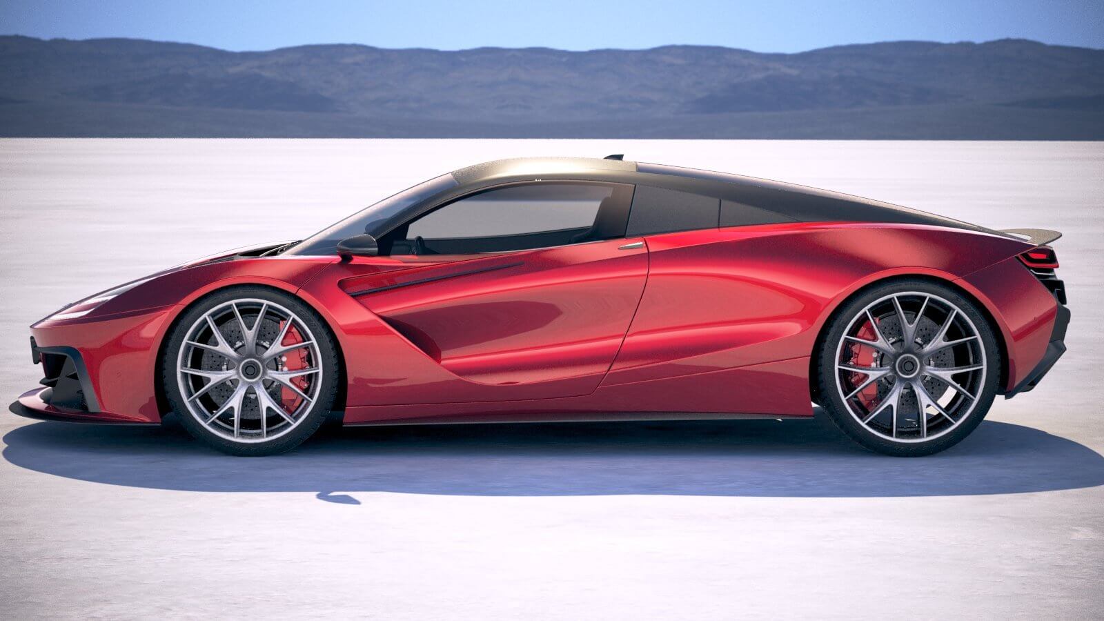 Generic Supercar V2 2018 - 3D Model by SQUIR