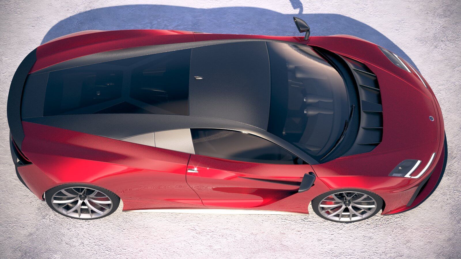 Generic Supercar V2 2018 - 3D Model by SQUIR