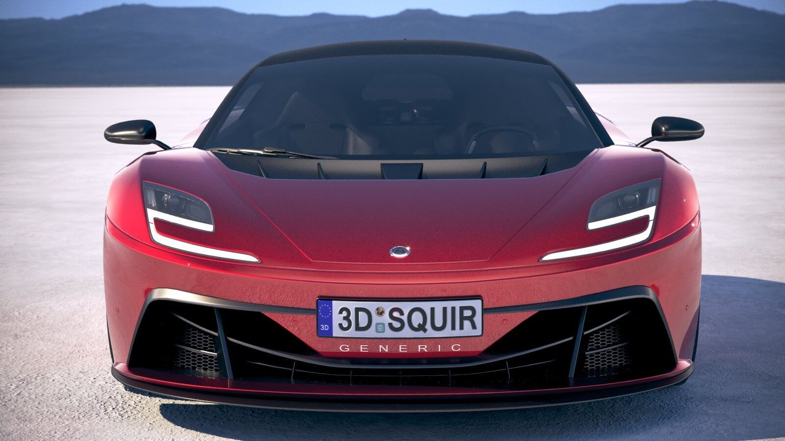 Generic Supercar V2 2018 - 3D Model by SQUIR