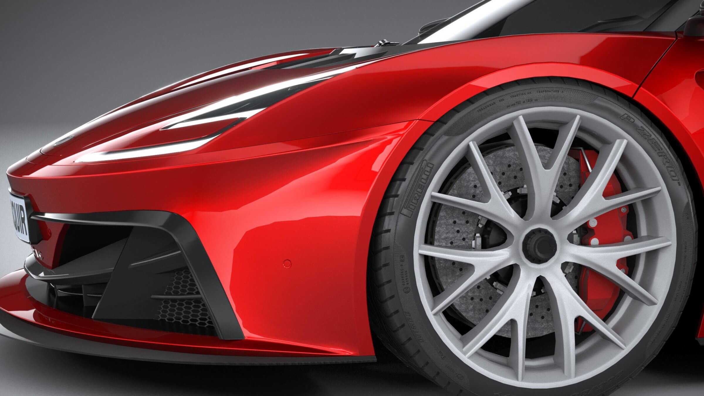 Generic Supercar V2 2020 Low Poly - 3D Model by SQUIR