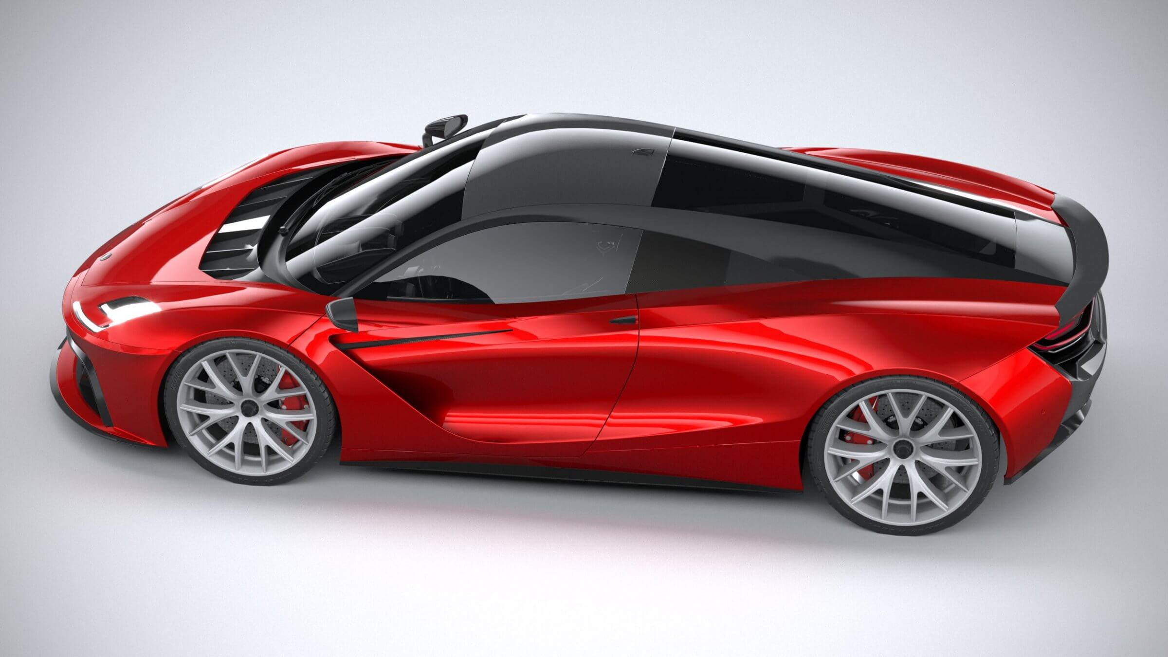 Generic Supercar V2 2020 Low Poly - 3D Model by SQUIR