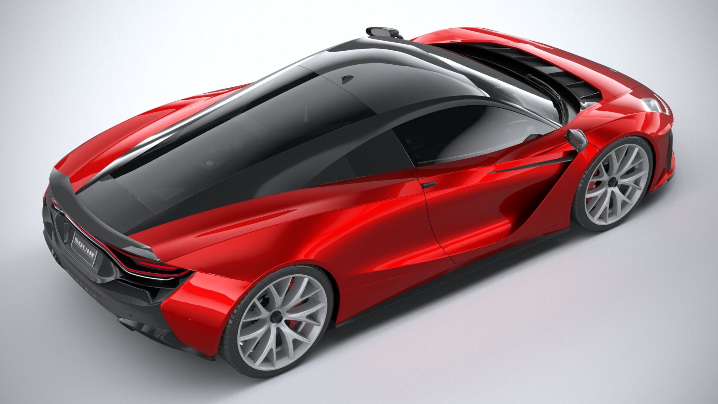 Generic Supercar V2 2020 Low Poly - 3D Model by SQUIR