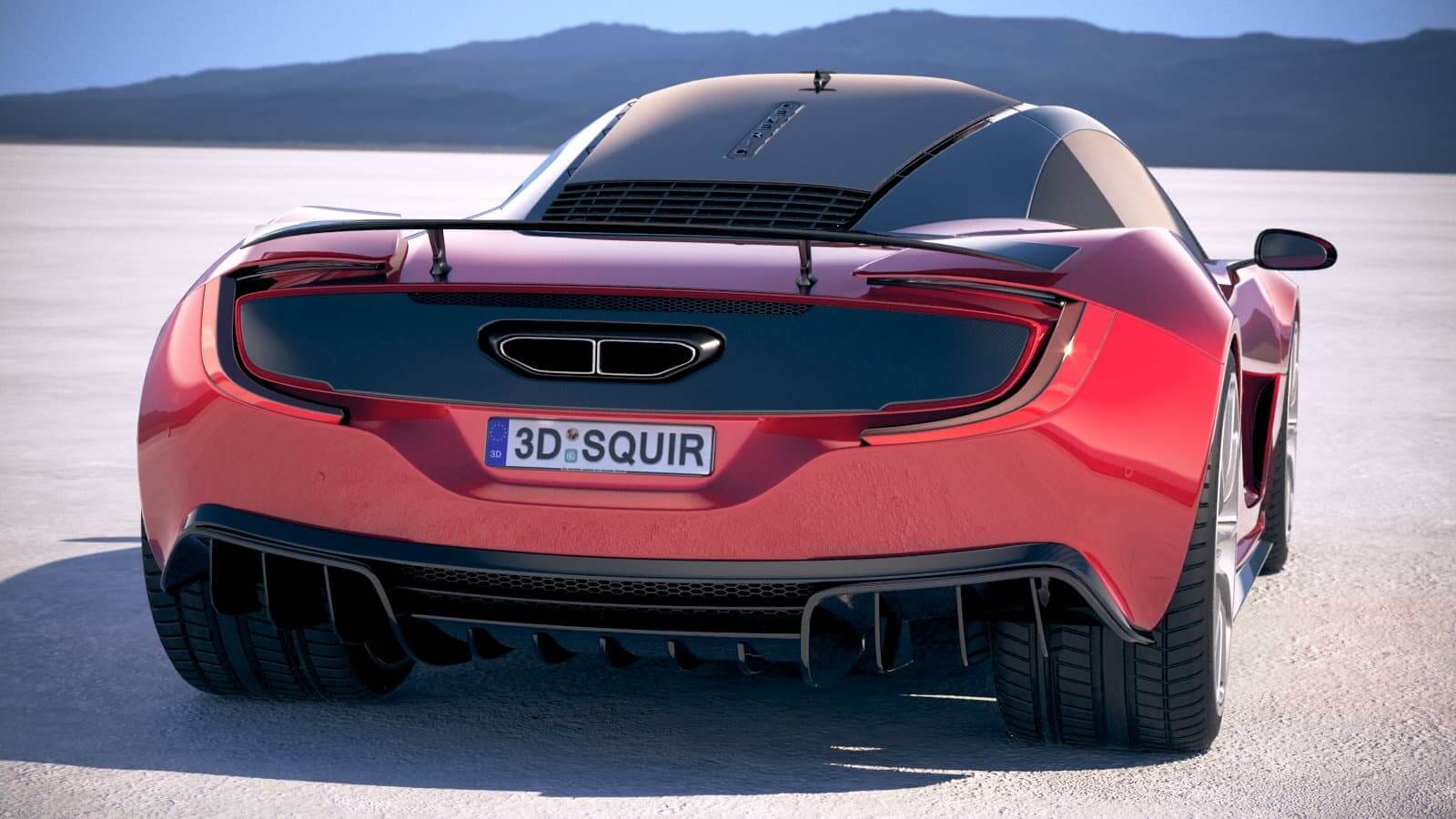 Generic Supercar V3 2018 - 3D Model by SQUIR