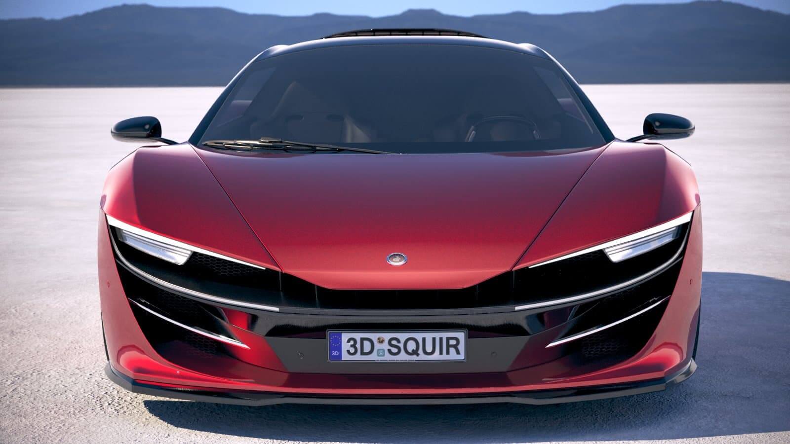 Generic Supercar V3 2018 - 3D Model by SQUIR