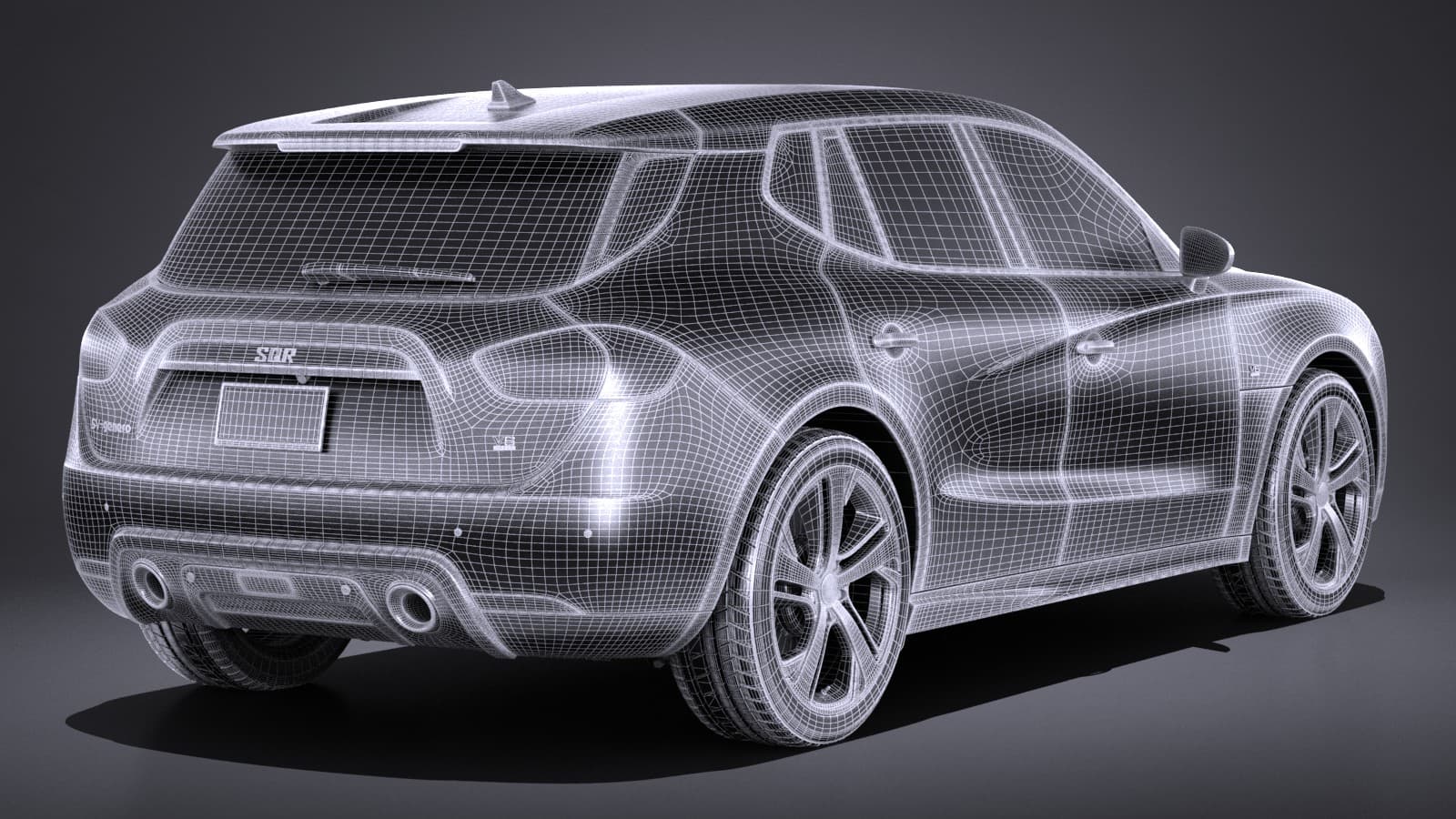 Generic SUV 2017 - 3D Model by SQUIR