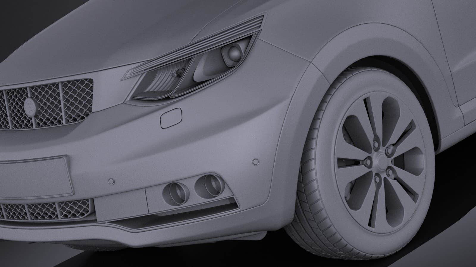 Generic SUV V1 2016 (V-Ray) 3D Model by SQUIR