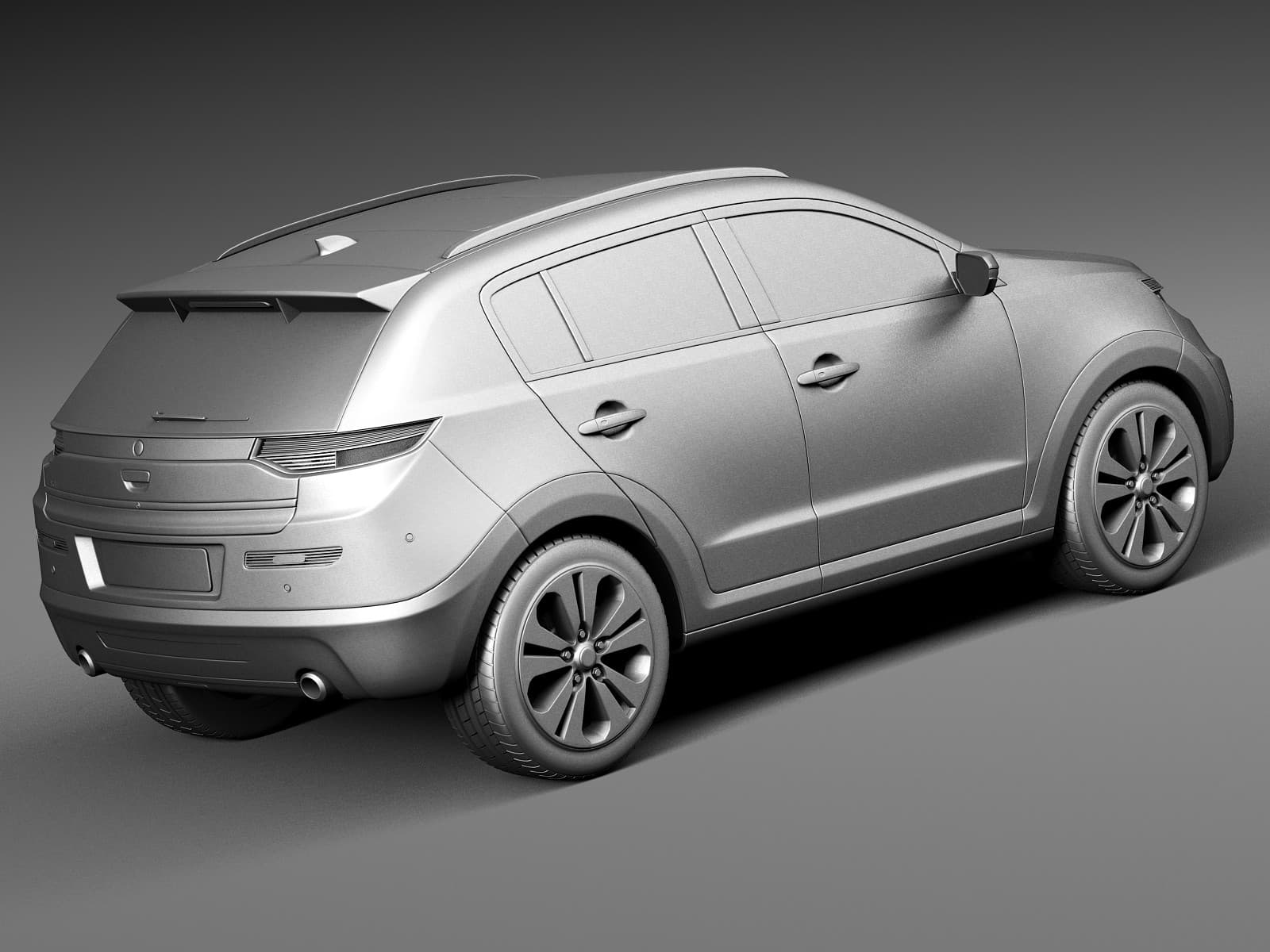 Generic SUV V1 2016 - 3D Model by SQUIR