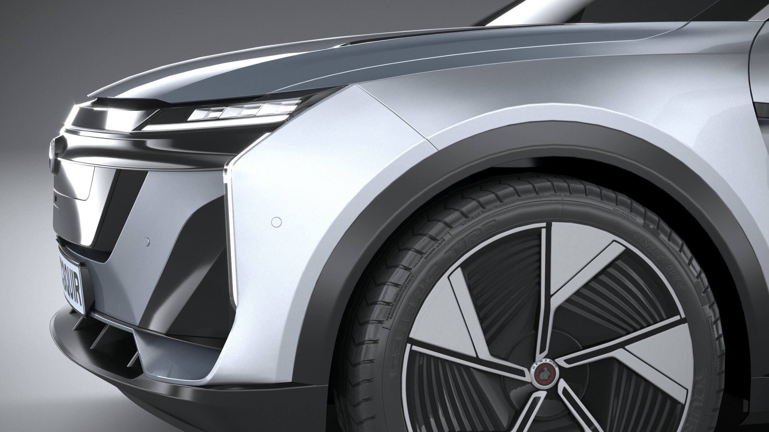 Generic SUV V1 2023 Low Poly - 3D Model by SQUIR