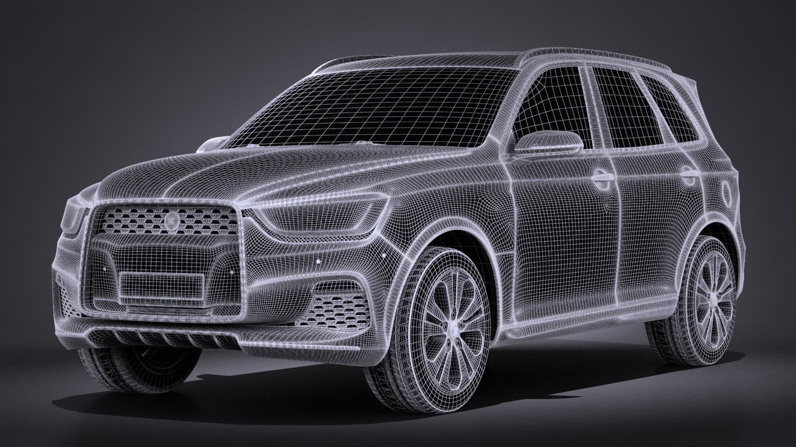 Generic SUV V2 2016 - 3D Model by SQUIR