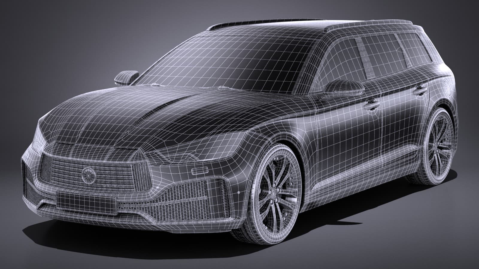 Generic Wagon Estate 2017 - 3D Model by SQUIR