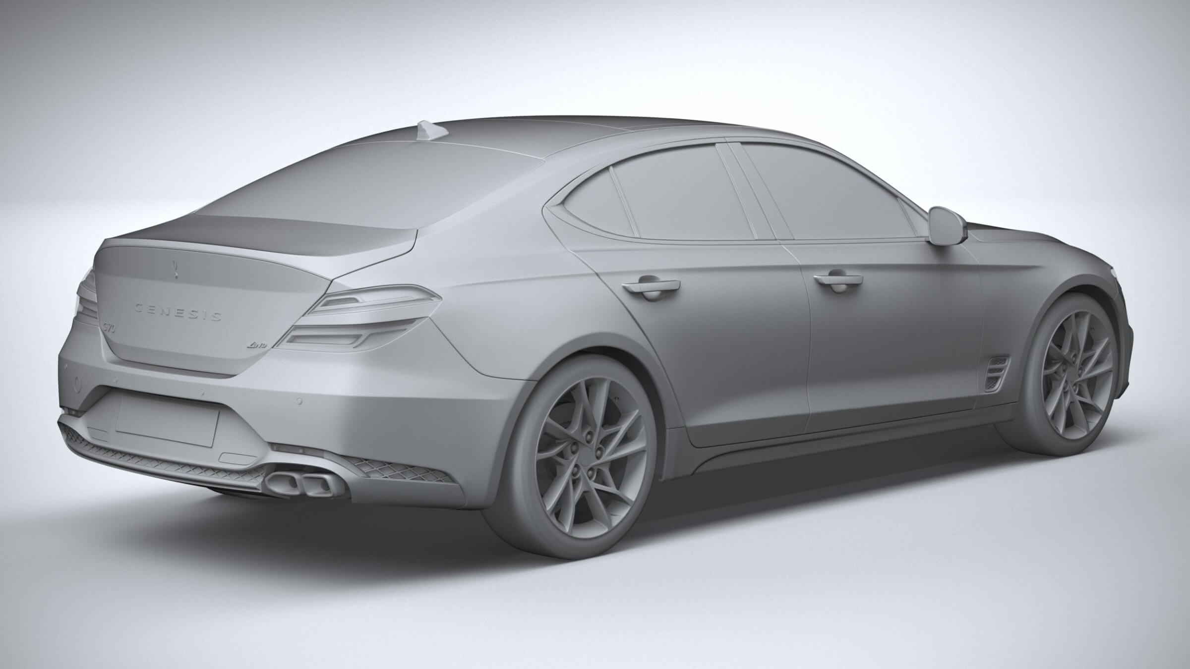 Genesis G70 2022 - 3D Model by SQUIR