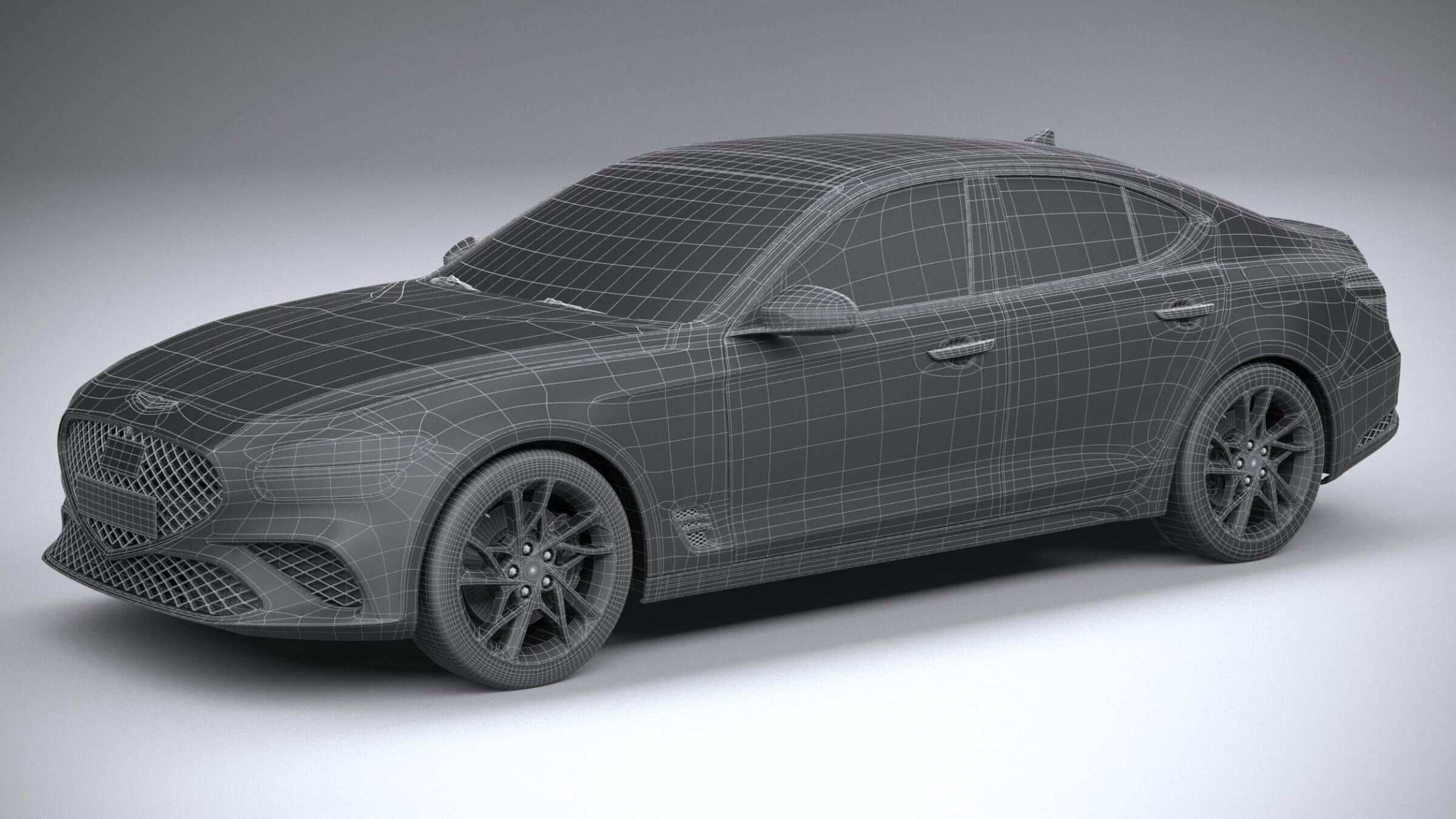 Genesis G70 2022 - 3D Model by SQUIR