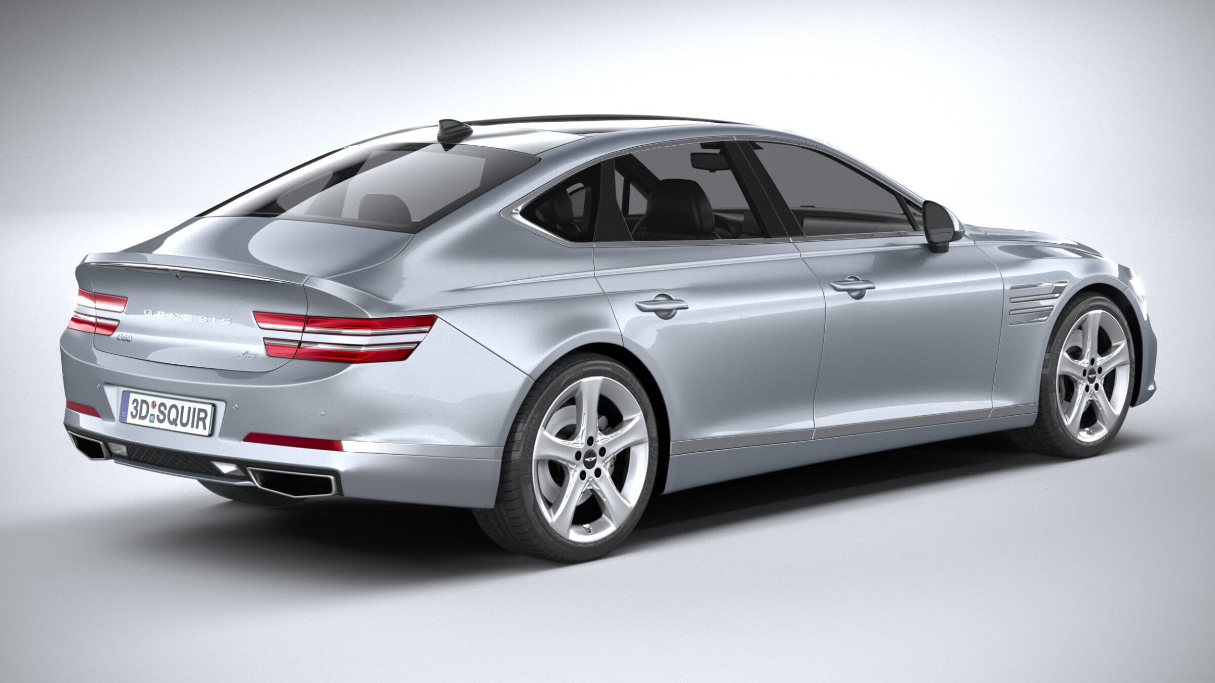 Genesis G80 2021 - 3D Model by SQUIR