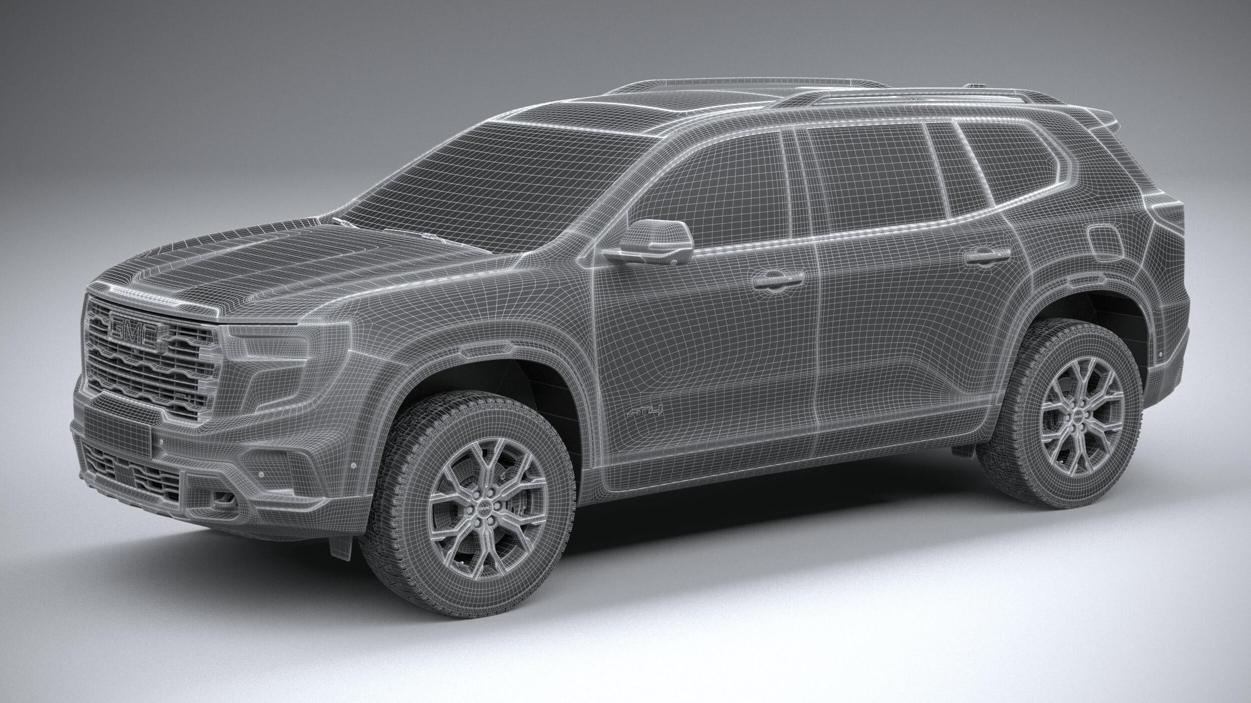 GMC Acadia 2024 - 3D Model by SQUIR