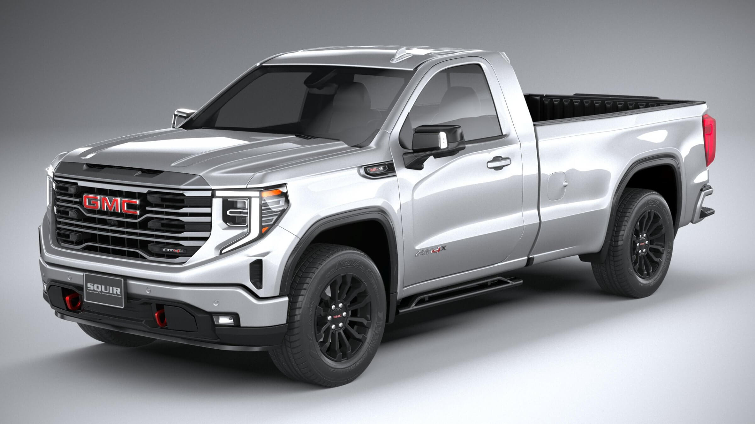 GMC Sierra AT4X Regular Cab 2022 - 3D Model by SQUIR
