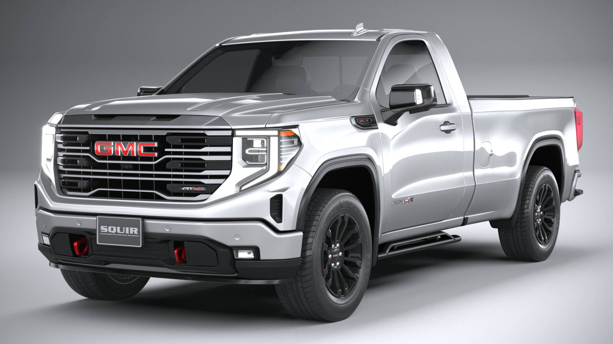 GMC Sierra AT4X Regular Cab 2022 - 3D Model by SQUIR