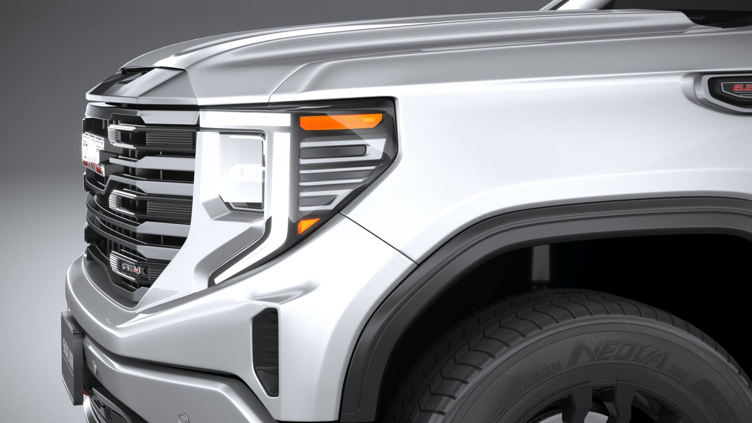 GMC Sierra AT4X Regular Cab 2022 - 3D Model by SQUIR