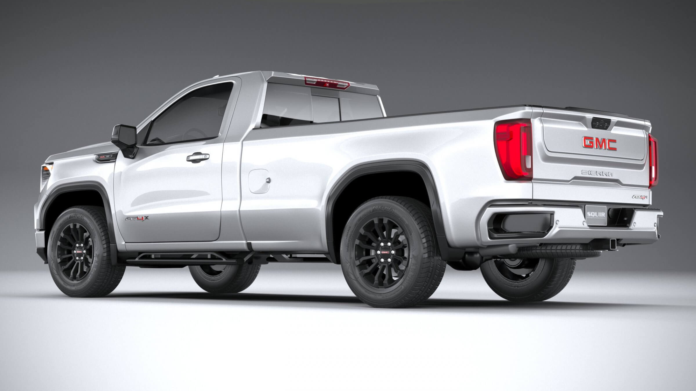 GMC Sierra AT4X Regular Cab 2022 - 3D Model by SQUIR