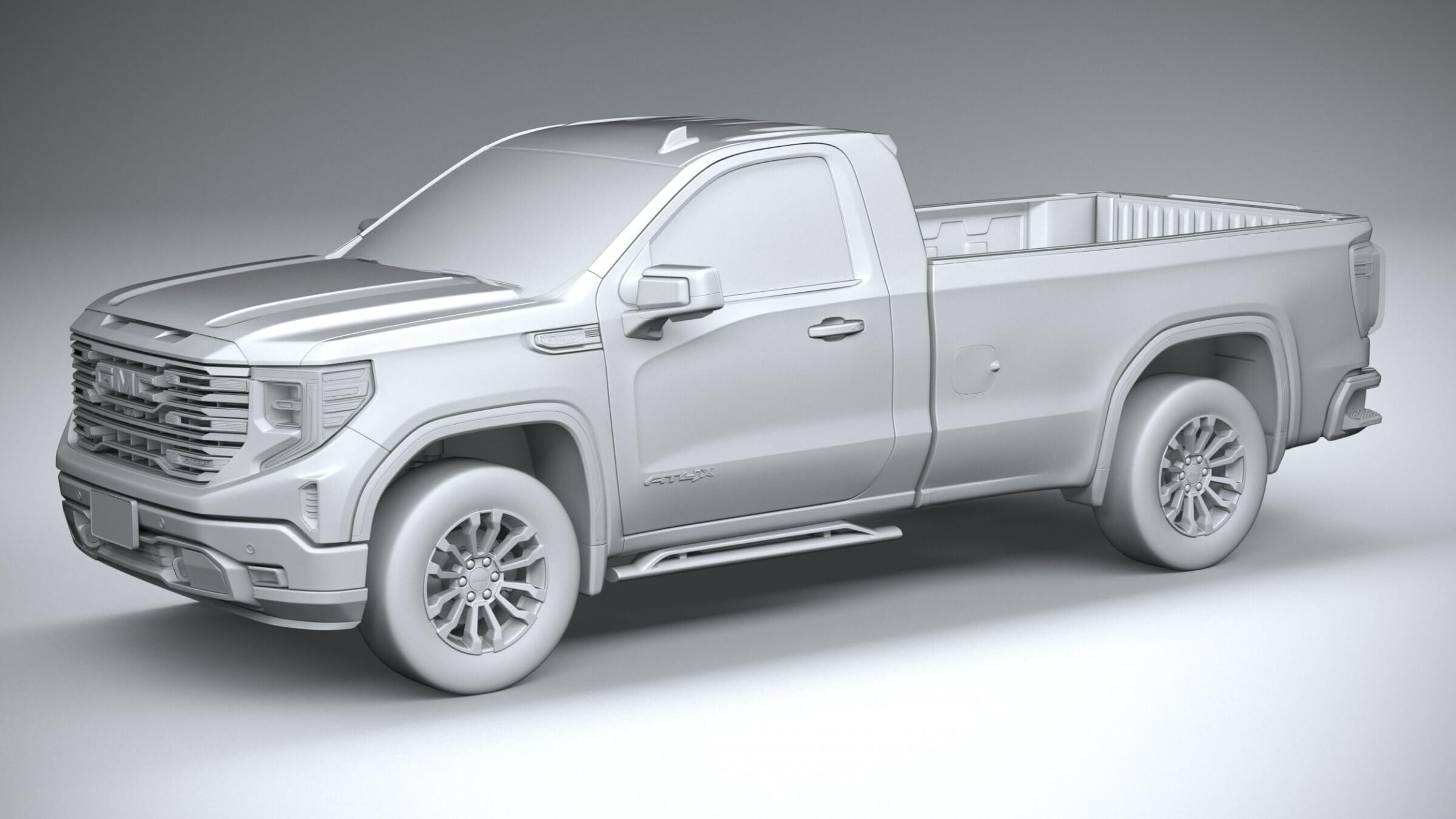GMC Sierra AT4X Regular Cab 2022 - 3D Model by SQUIR