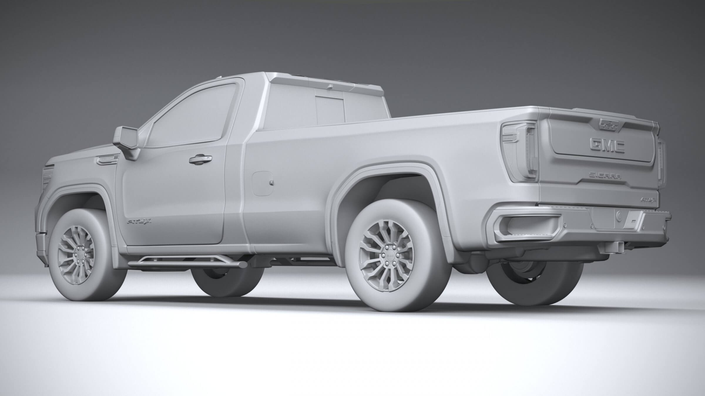 GMC Sierra AT4X Regular Cab 2022 - 3D Model by SQUIR