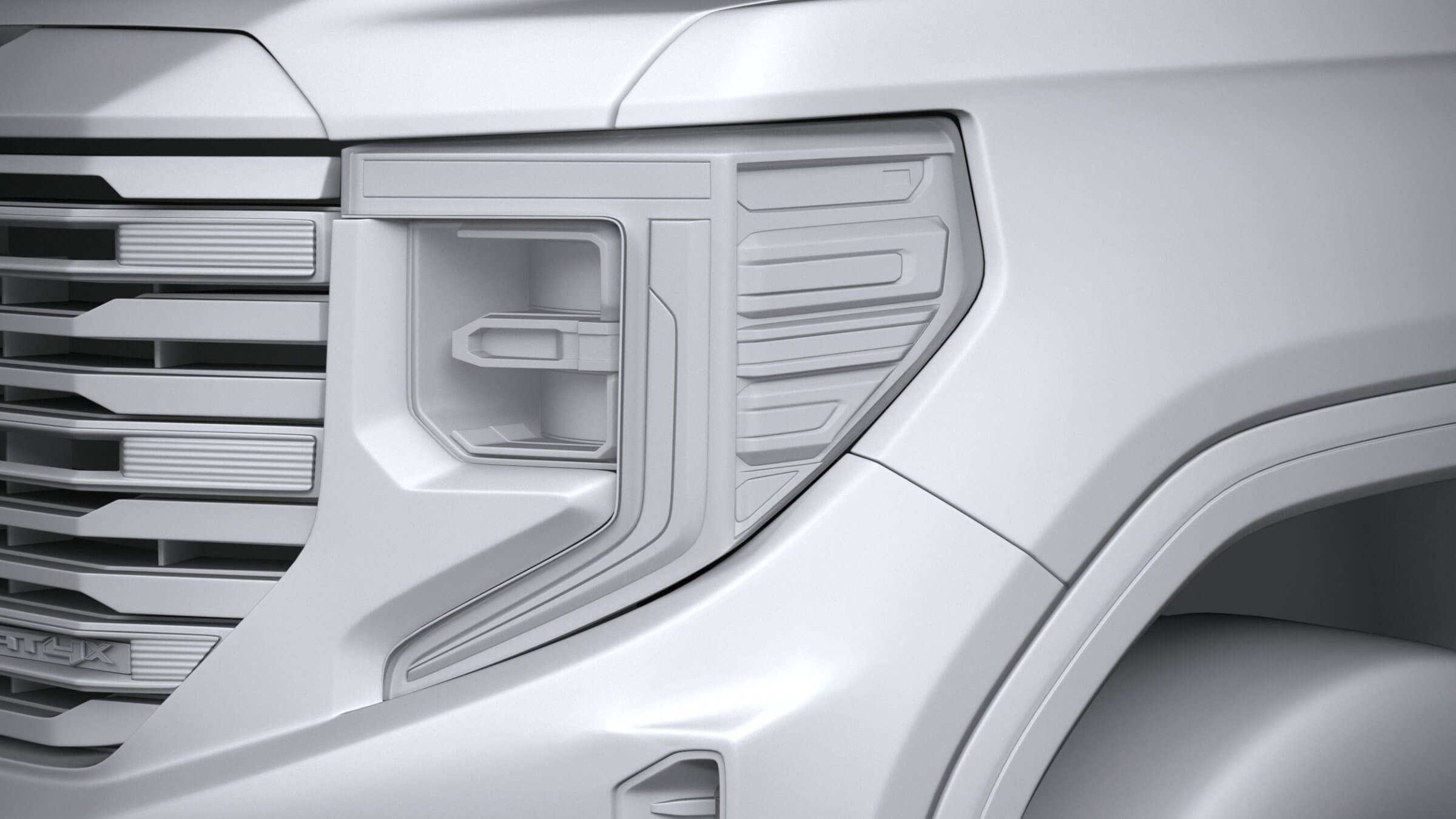 GMC Sierra AT4X Regular Cab 2022 - 3D Model by SQUIR