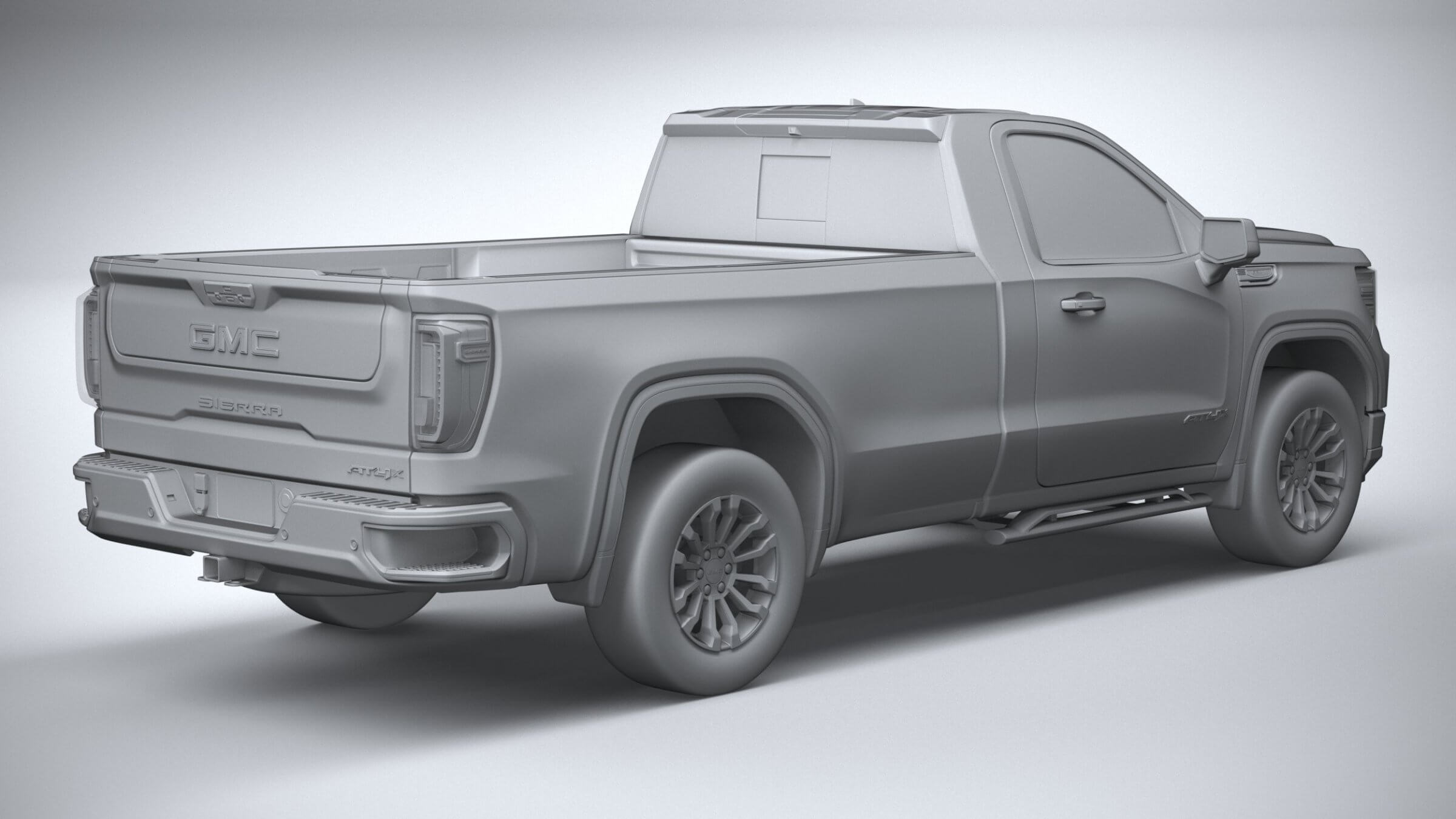 GMC Sierra AT4X Regular Cab 2022 - 3D Model by SQUIR