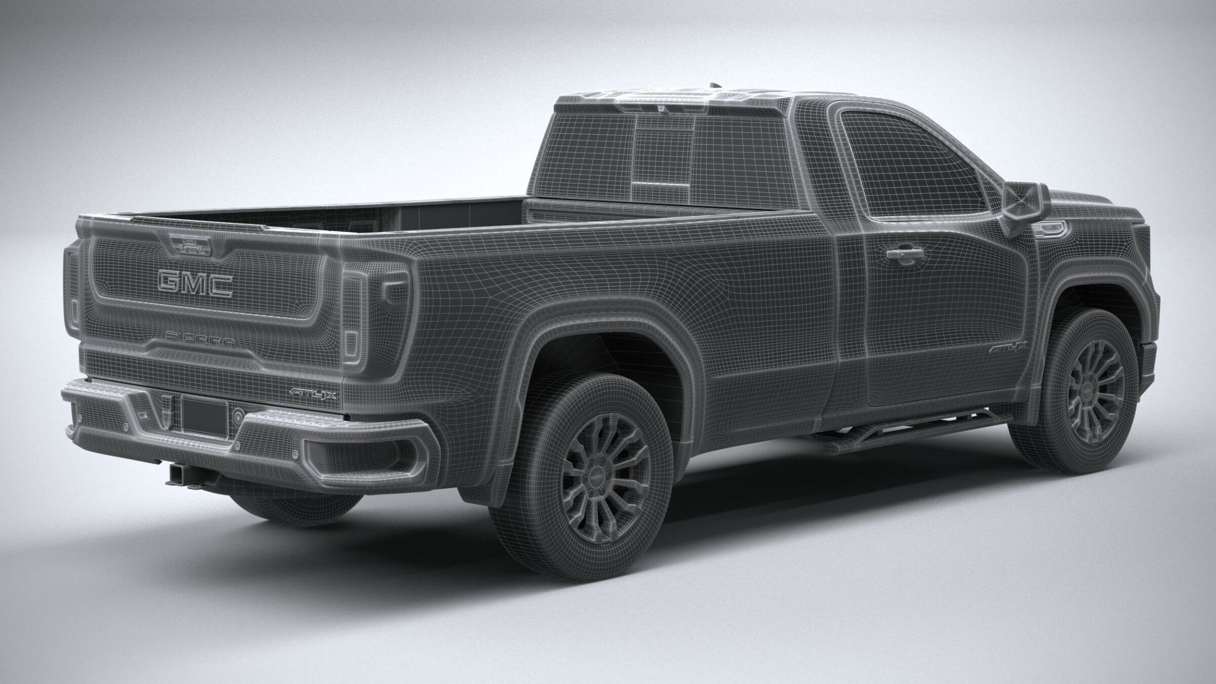GMC Sierra AT4X Regular Cab 2022 - 3D Model by SQUIR