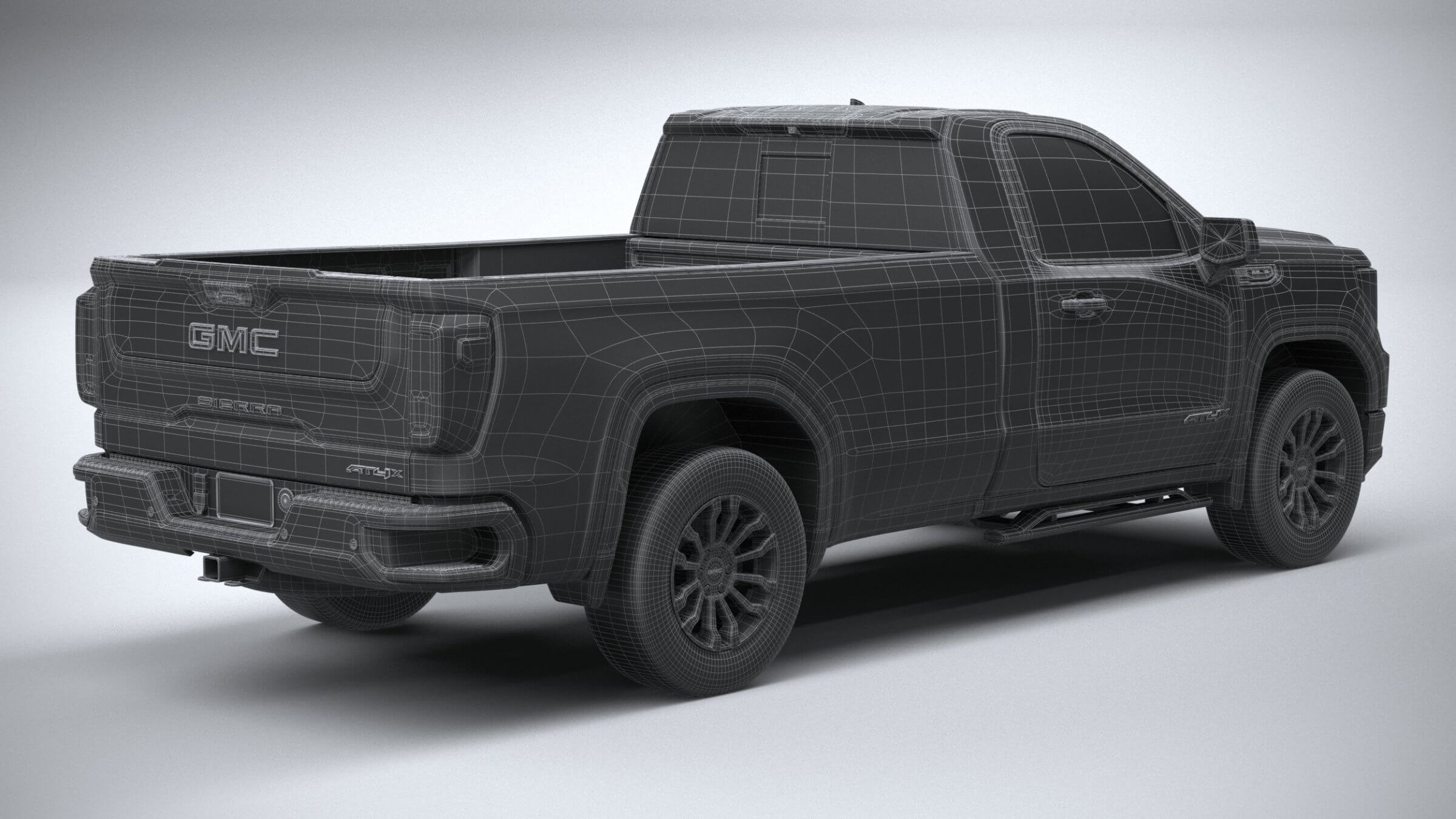 GMC Sierra AT4X Regular Cab 2022 - 3D Model by SQUIR