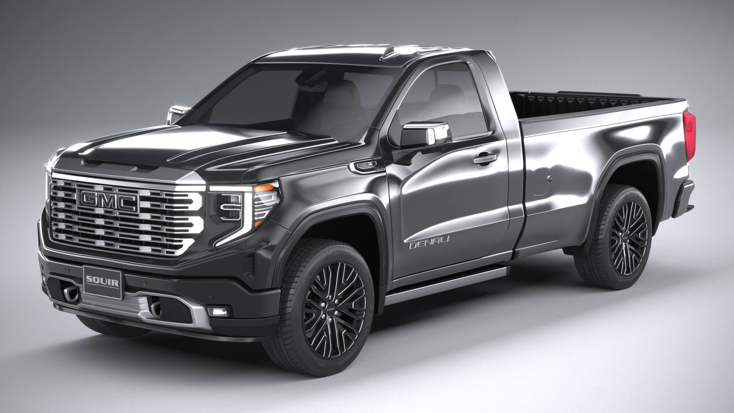 GMC Sierra Denali Regular Cab 2022 - 3D Model by SQUIR