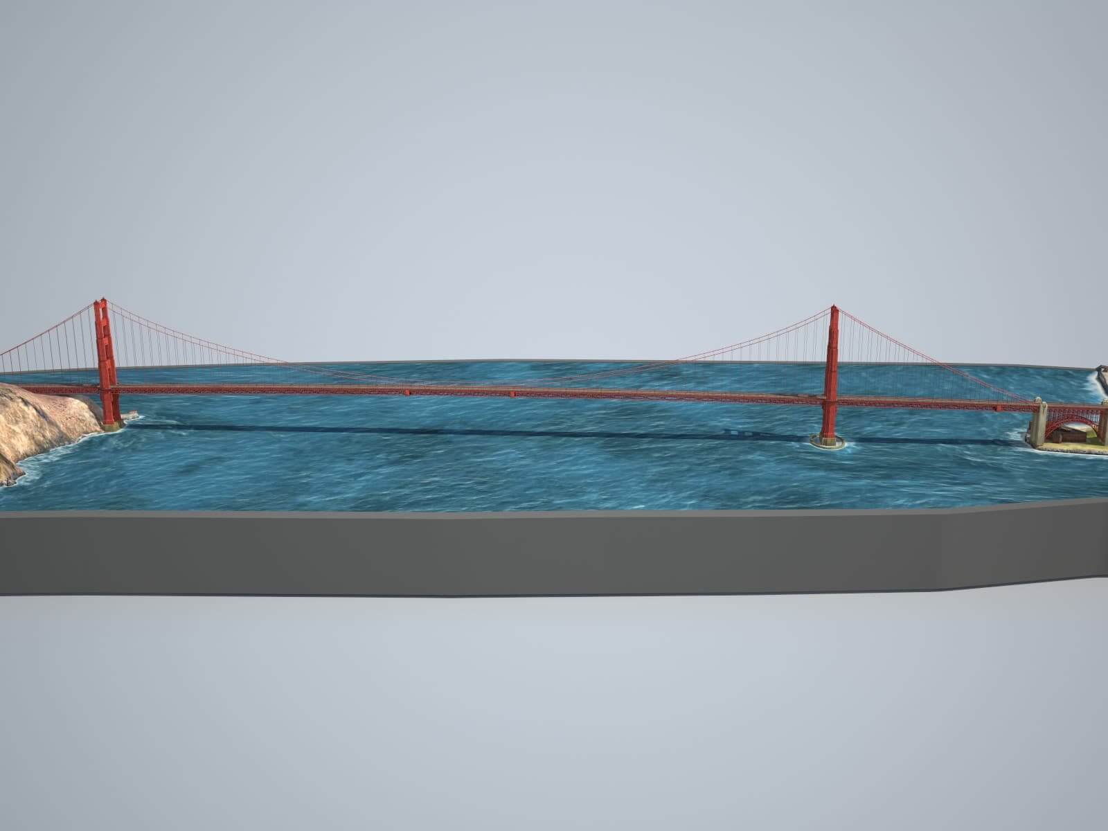 Golden Gate Bridge - 3D Model by SQUIR