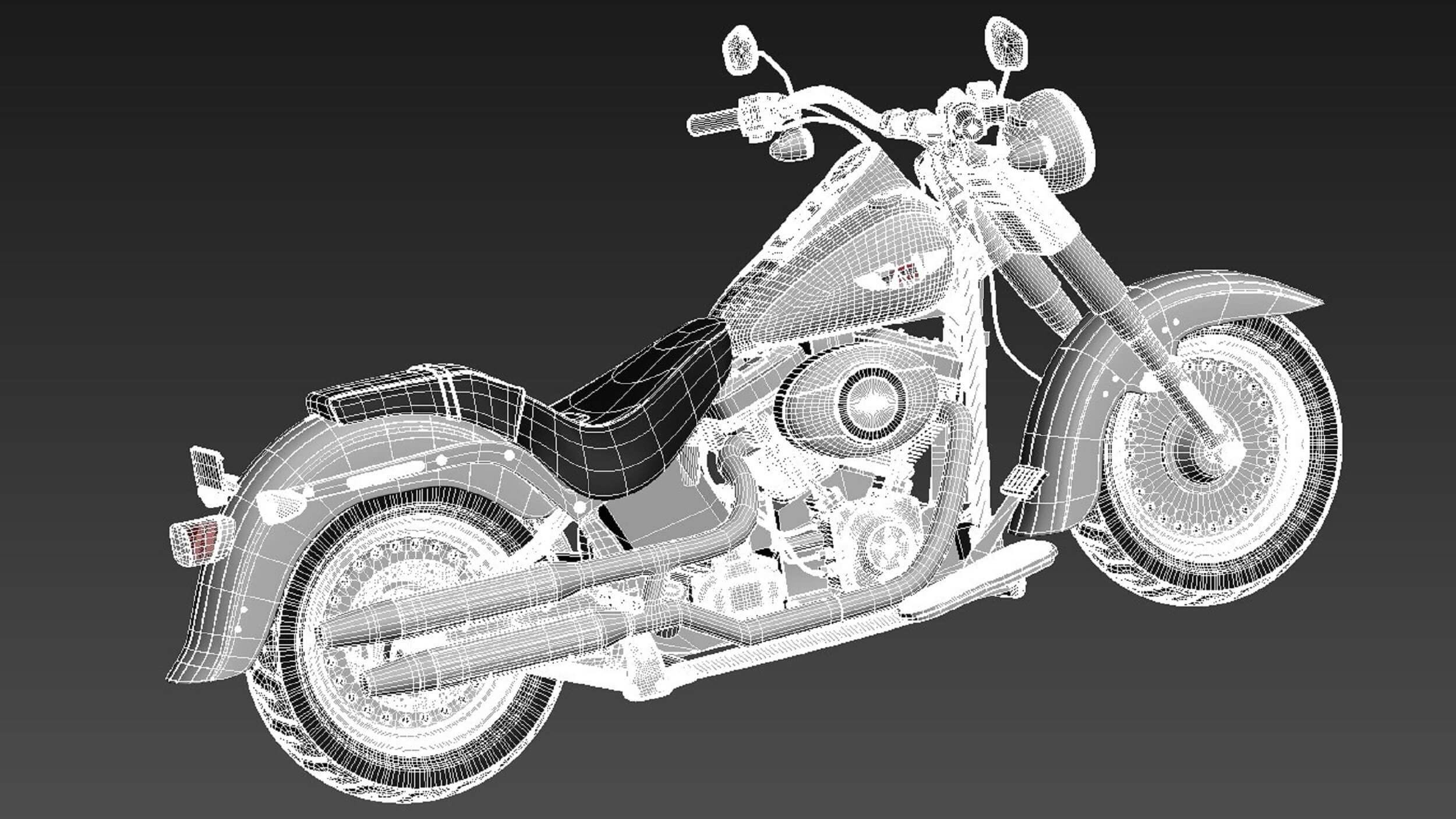 Harley Davidson Fat Boy 2015 - 3D Model by SQUIR