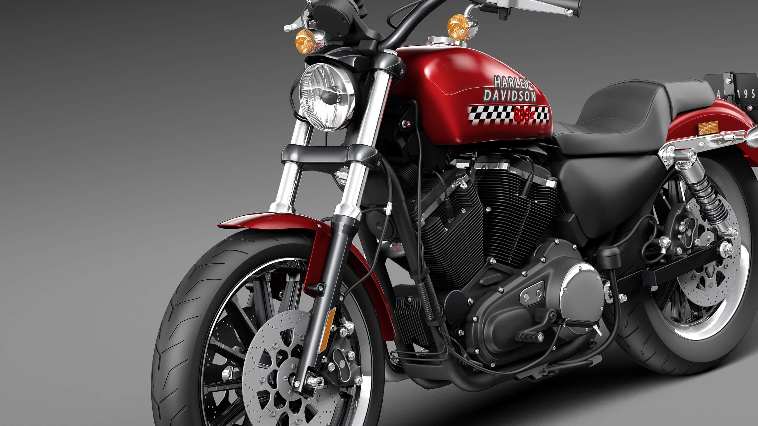 Harley Davidson Iron 883 Roadster 2015 - 3D Model by SQUIR